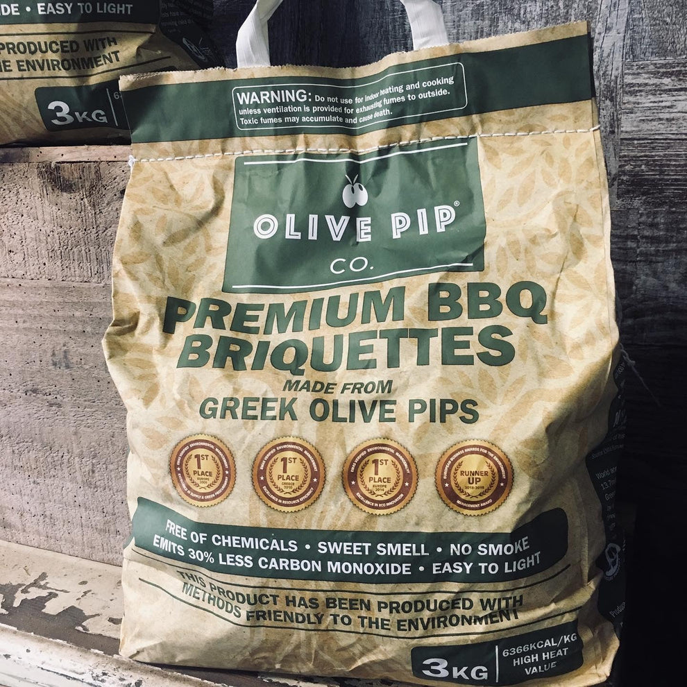 Olive Pip Co. Premium BBQ Briquettes 3kg – The Rub Society